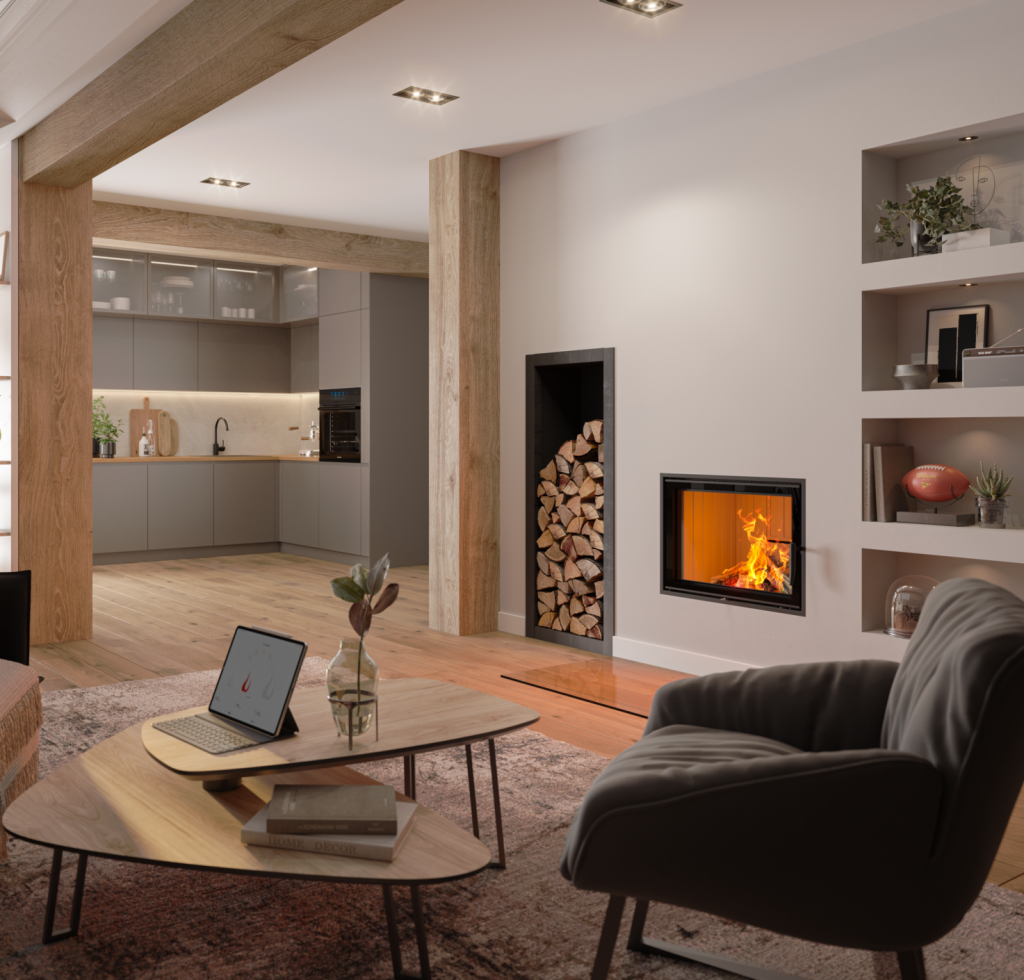 Termoșeminee Termosemineu pe lemne Eficienta si eleganta premium - Eseminee